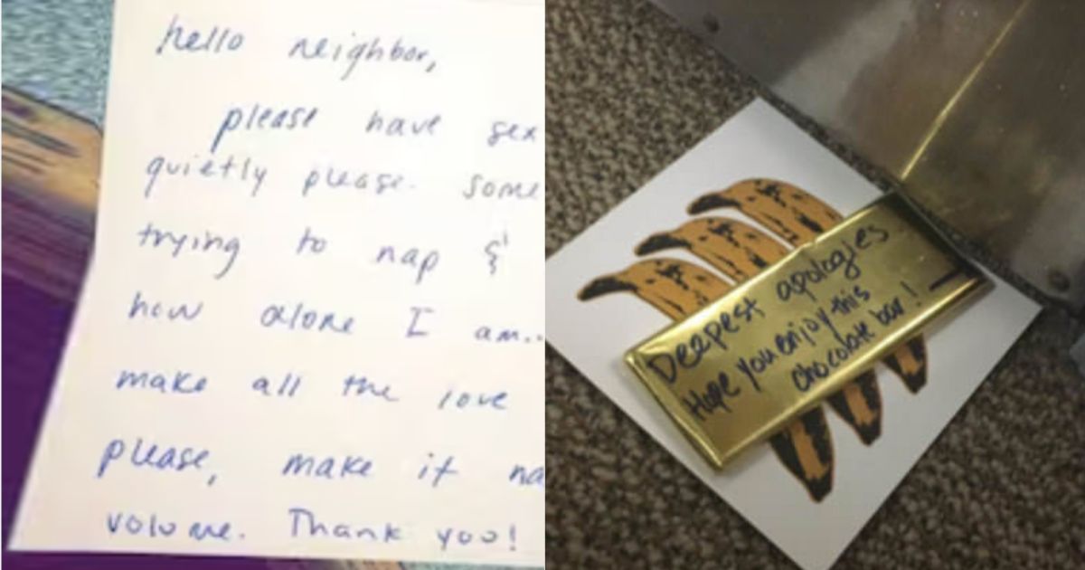 Jenna klagar på att hennes granne har högljutt samlag - då kommer ...